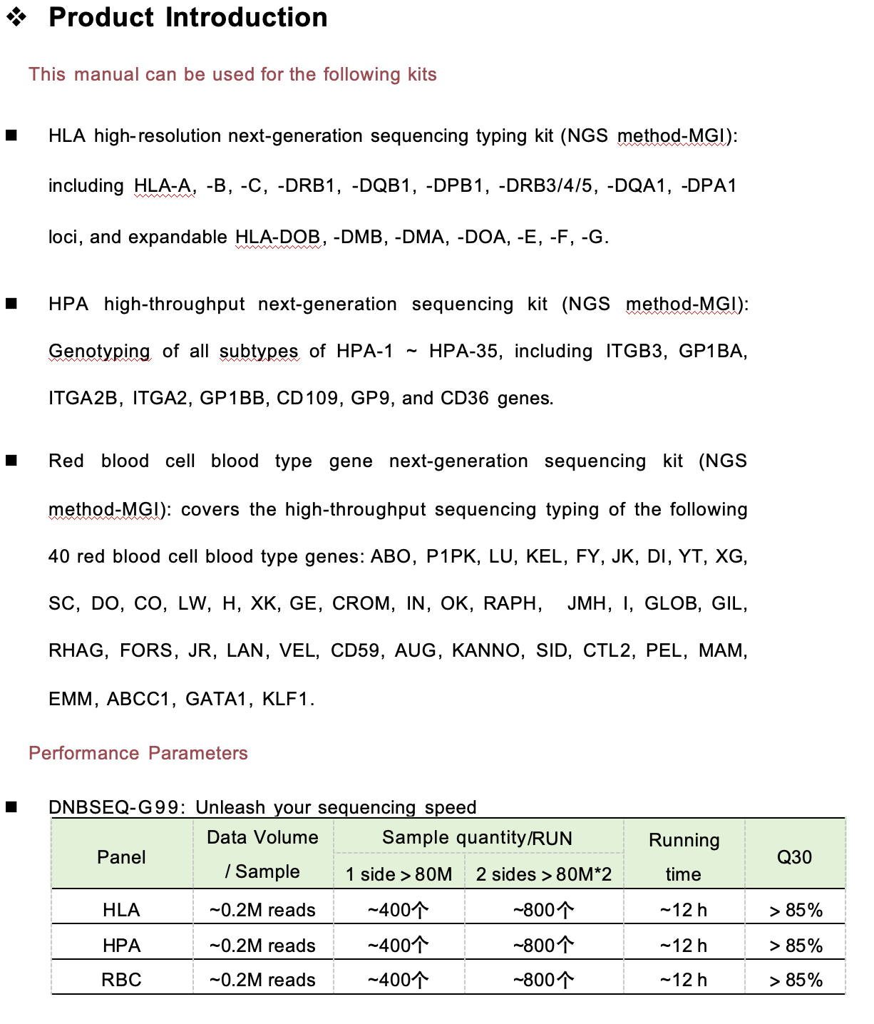 HLA&HPA&NGS typing kit for second-generation sequencing of red blood ...